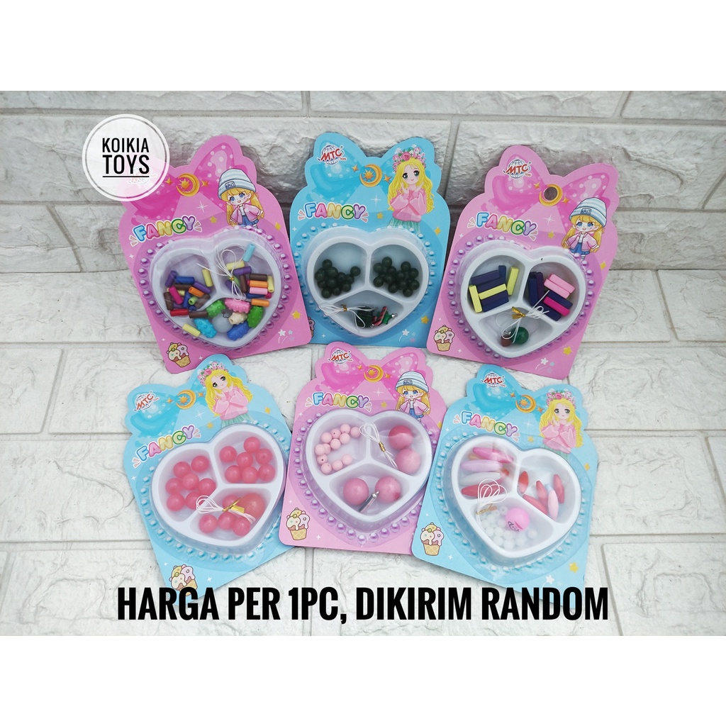 Jual Mainan anak edukasi meronce manik DIY gelang kalung monte RANDOM ...