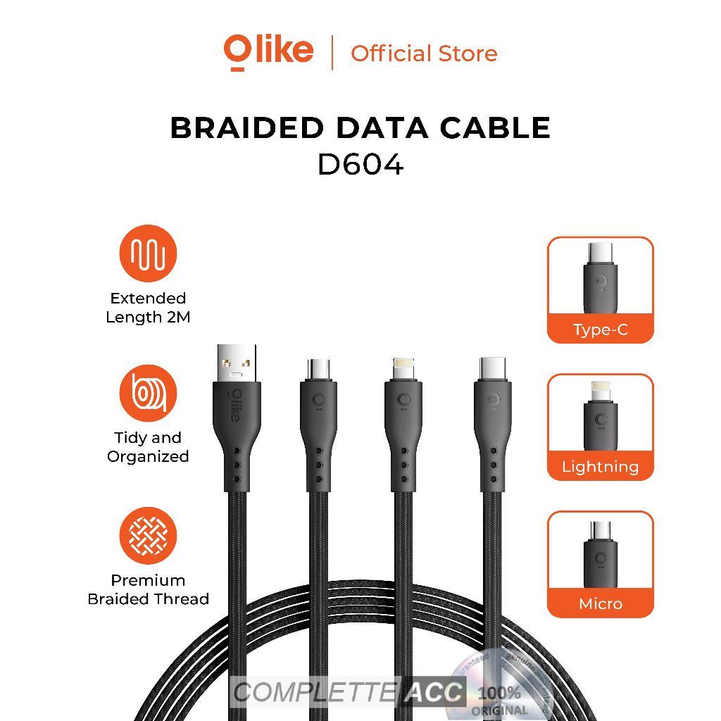Jual [HOT!!!] OLIKE FAST CHARGING KABEL DATA 3A BRAIDED DATA CABLE ...