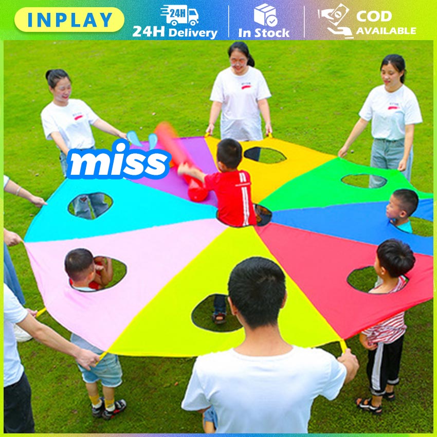 Jual montessori games rainbow parachute parasut pelangi sensory motoric ...