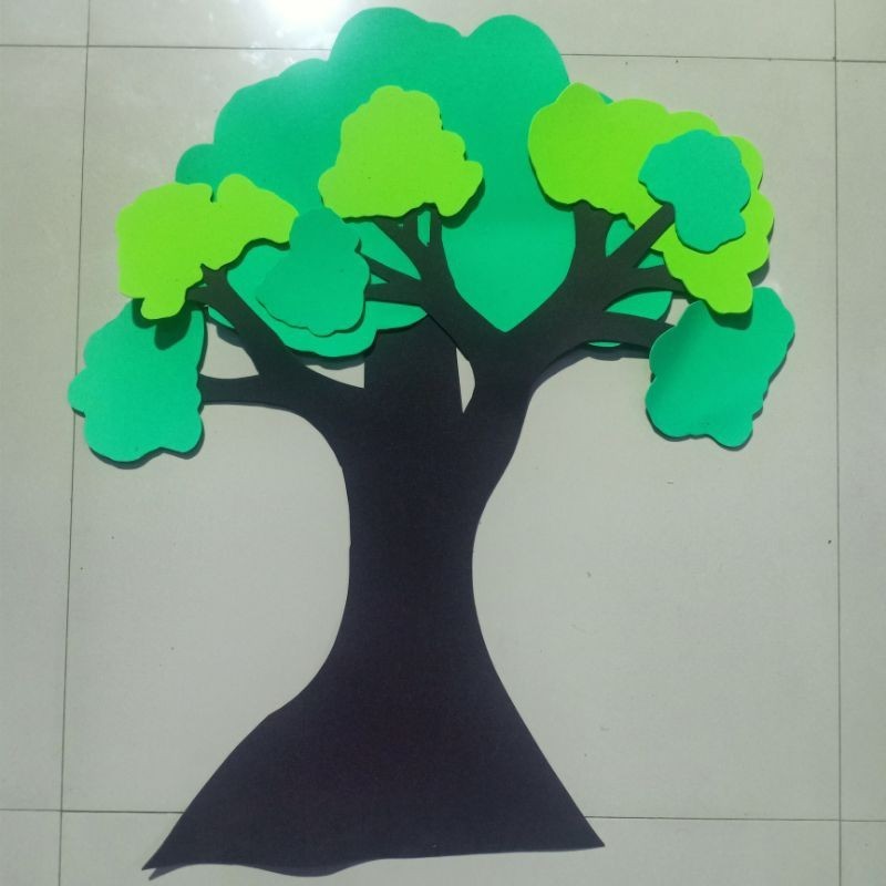 Jual NEW Set Pohon dan Daun Saja JUMBO Bahan Hiasan Dinding Kelas Pojok ...