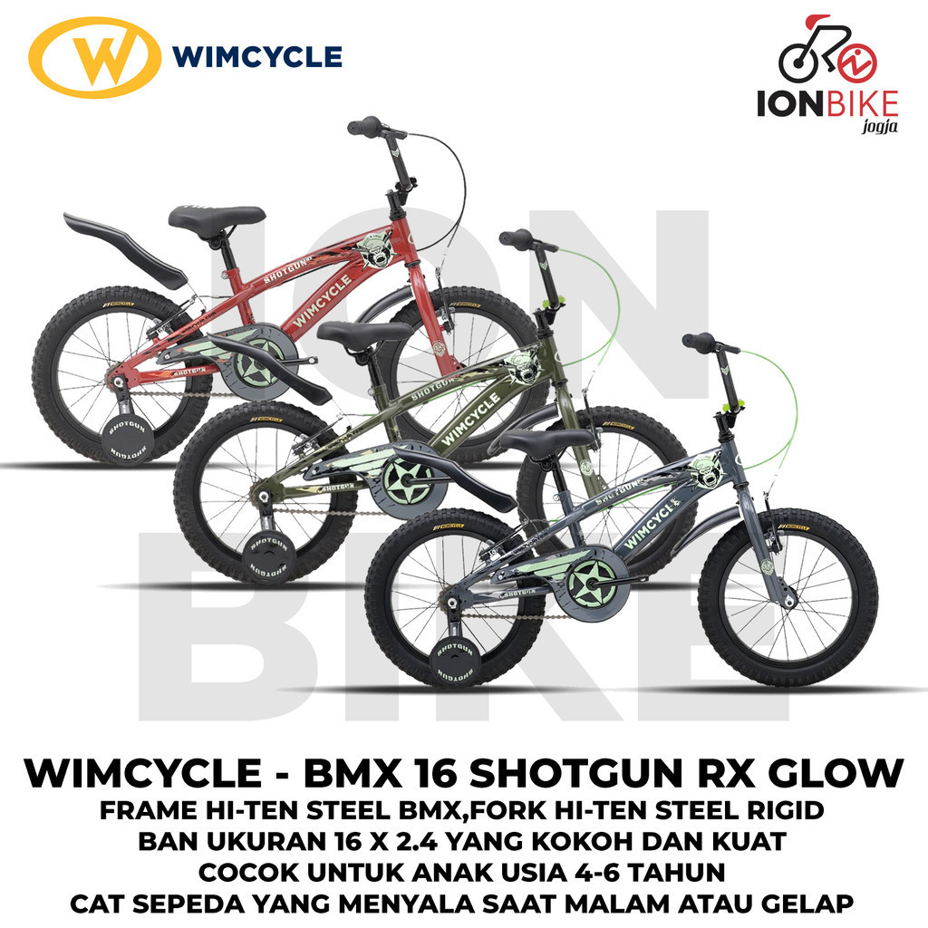 Jual Sepeda Anak Wimcycle 16 Inch BMX Shotgun RX Terbaru Wim Cycle ...
