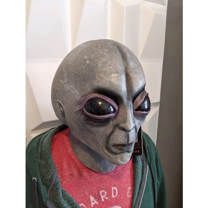 Jual Funny’s Horror Latex Mask Cosplay UFO Oxyey Alien Skull Halloween ...