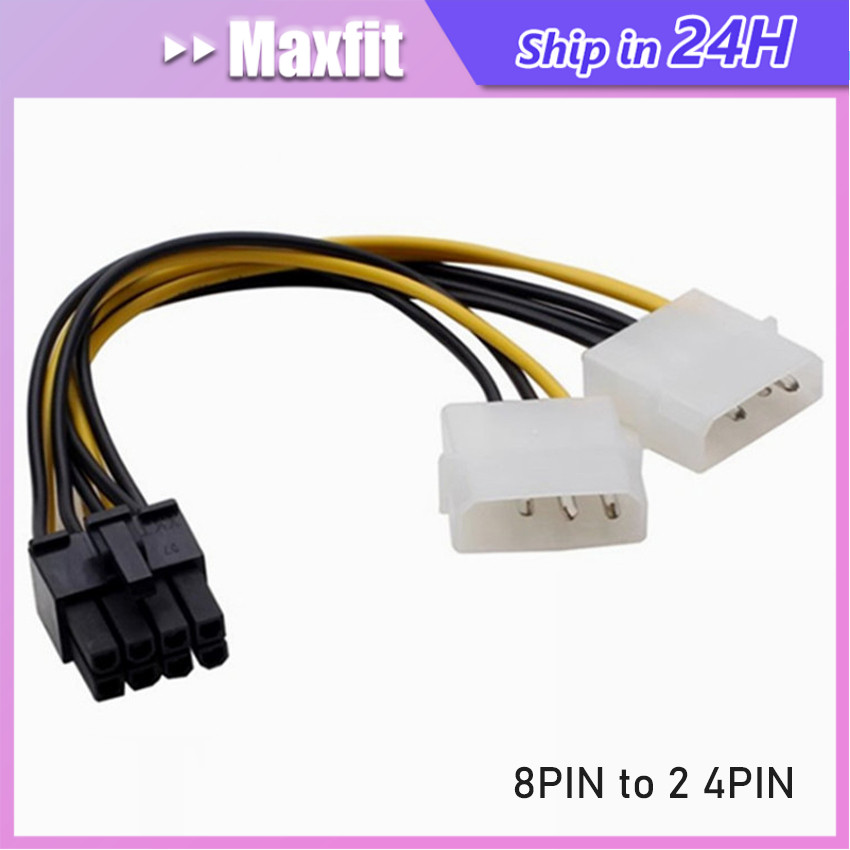 Jual KABEL POWER VGA / ADAPTER 2 MOLEX 4 Pin TO 8 PIN / 8PIN PCIE PCI-E ...