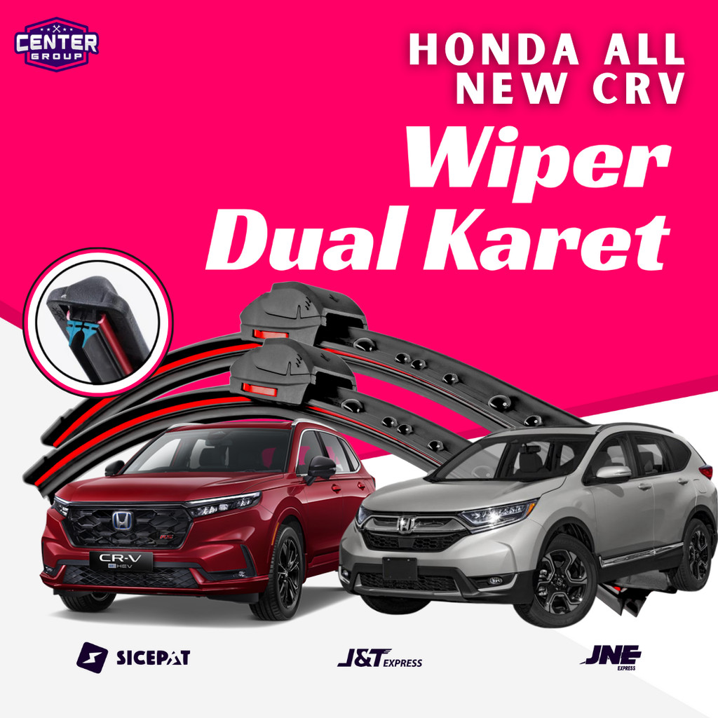 Jual Wiper Dual Blade Mobil Honda All New CRV / CR-V Model Karet Ganda Double Karet 1 Set Kiri ...