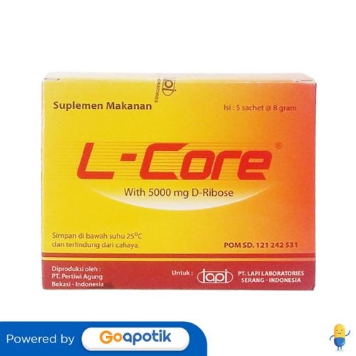 Jual L-Core Serbuk Box 5 Sachet 8 Gram | Shopee Indonesia