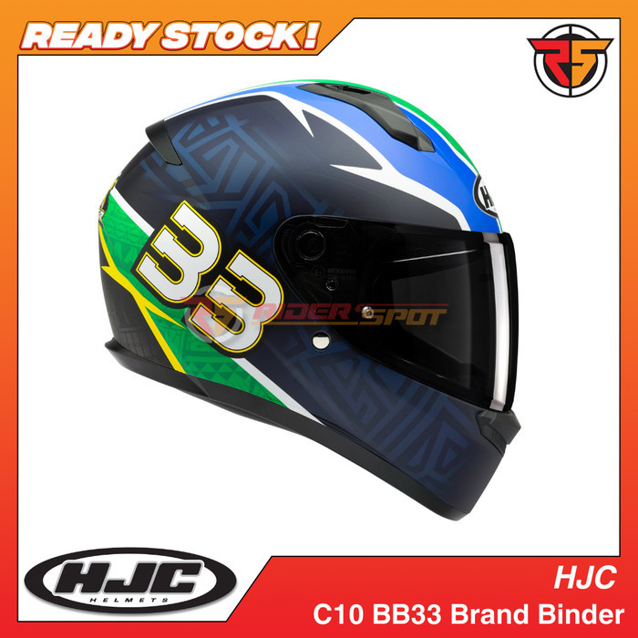 Jual Helm HJC C10 B33 Brand Binder Full Face Helmet Touring Original ...