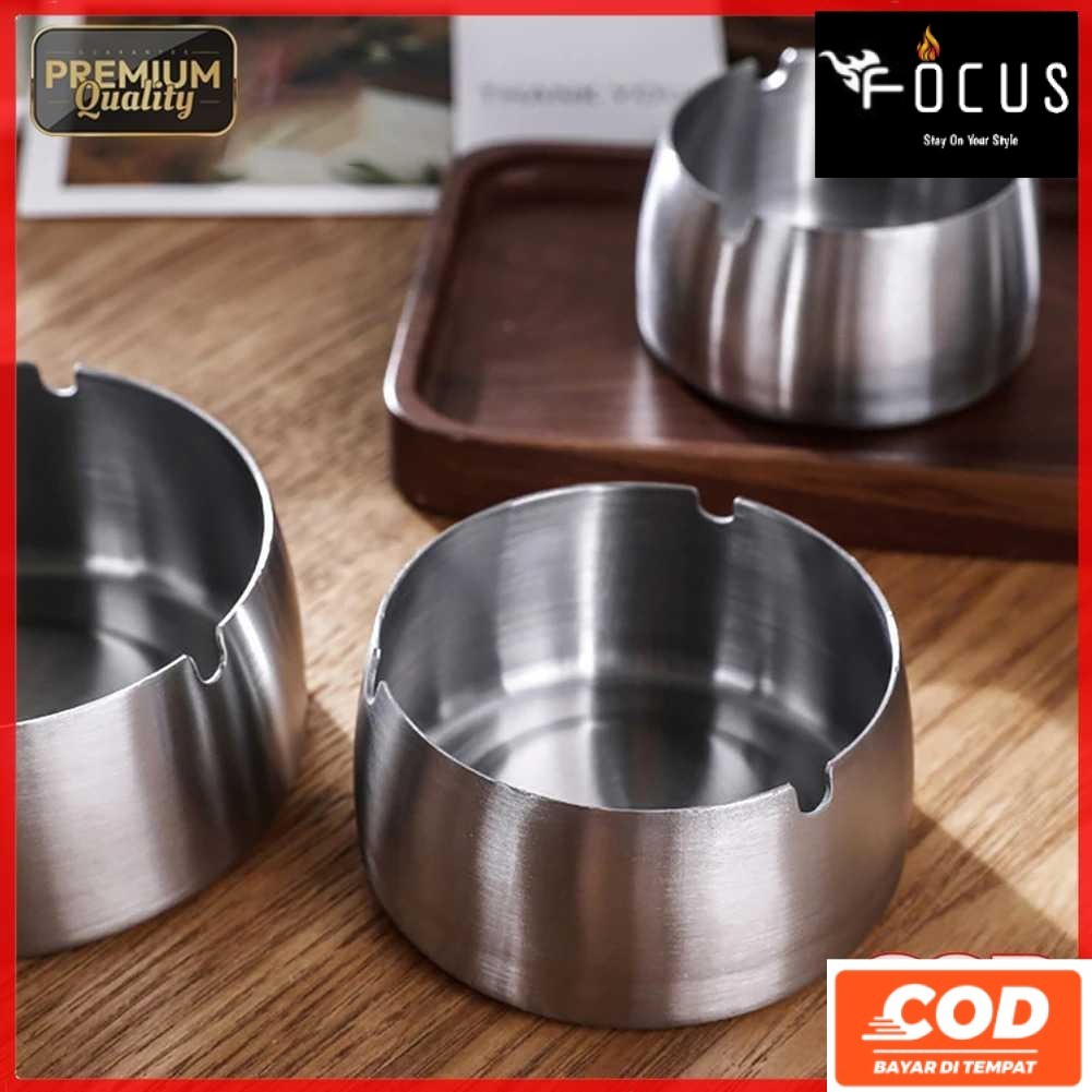 Jual Firetric Asbak Rokok Cigar Ashtray Ash Stainless Steel - Anti ...