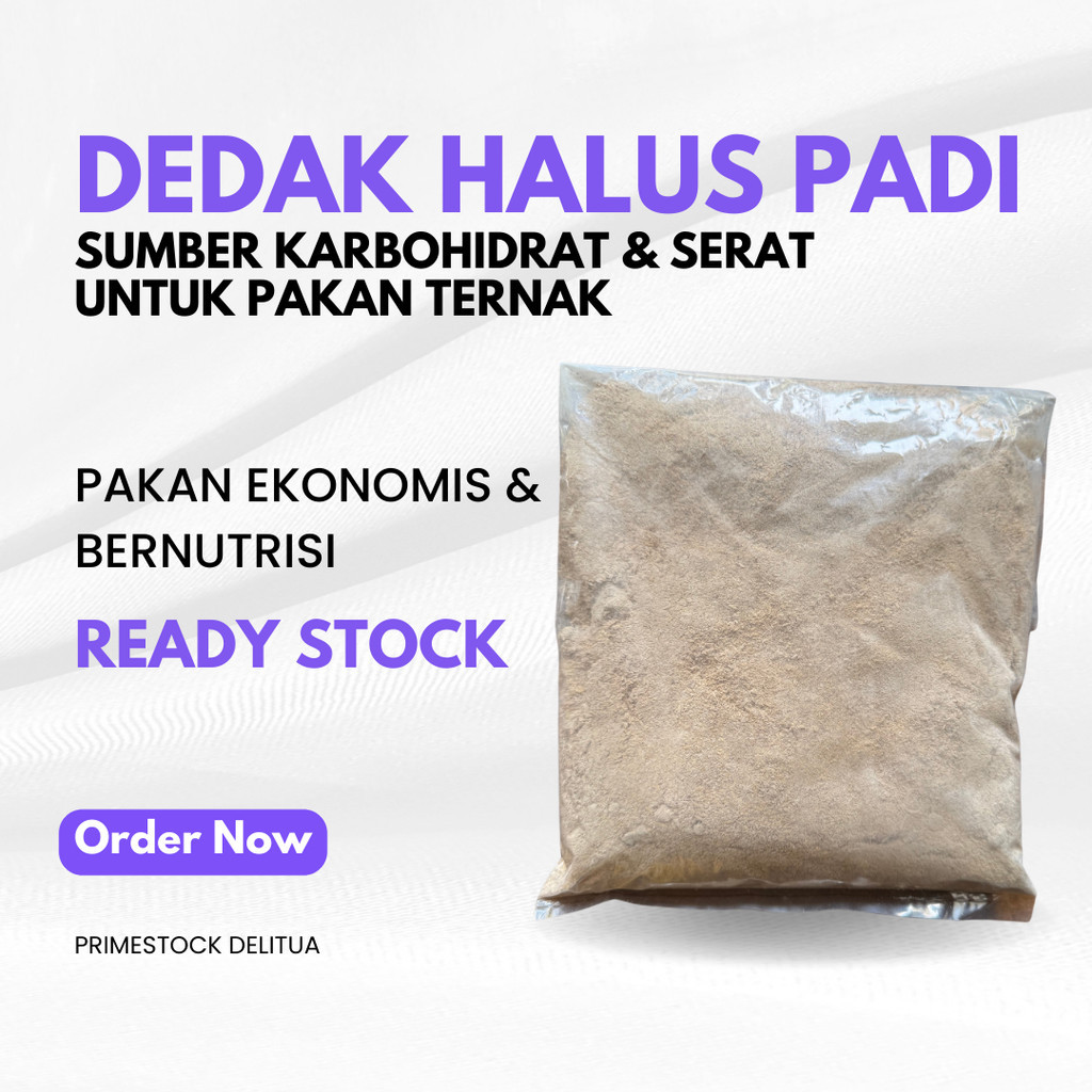 Jual Repack 1 Kg Dedak Halus Padi: Sumber Karbohidrat dan Serat Kasar ...