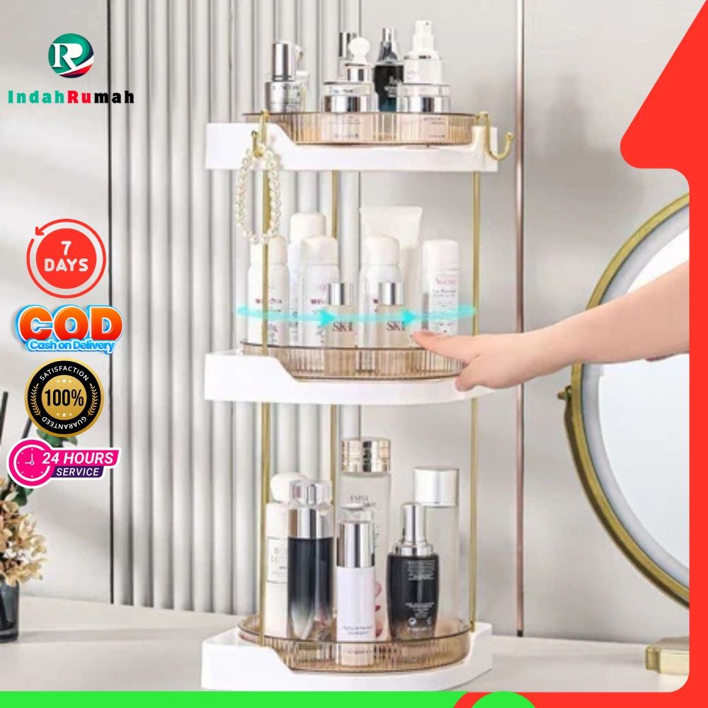 Jual Rak Putar Serbaguna untuk Kosmetik dan Skincare Wadah Praktis ...