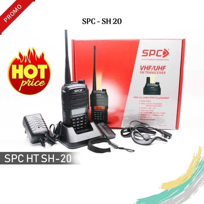 Jual Handy Talkie SPC HT SH 20 / SH20 ( Dual Band ) | Shopee Indonesia