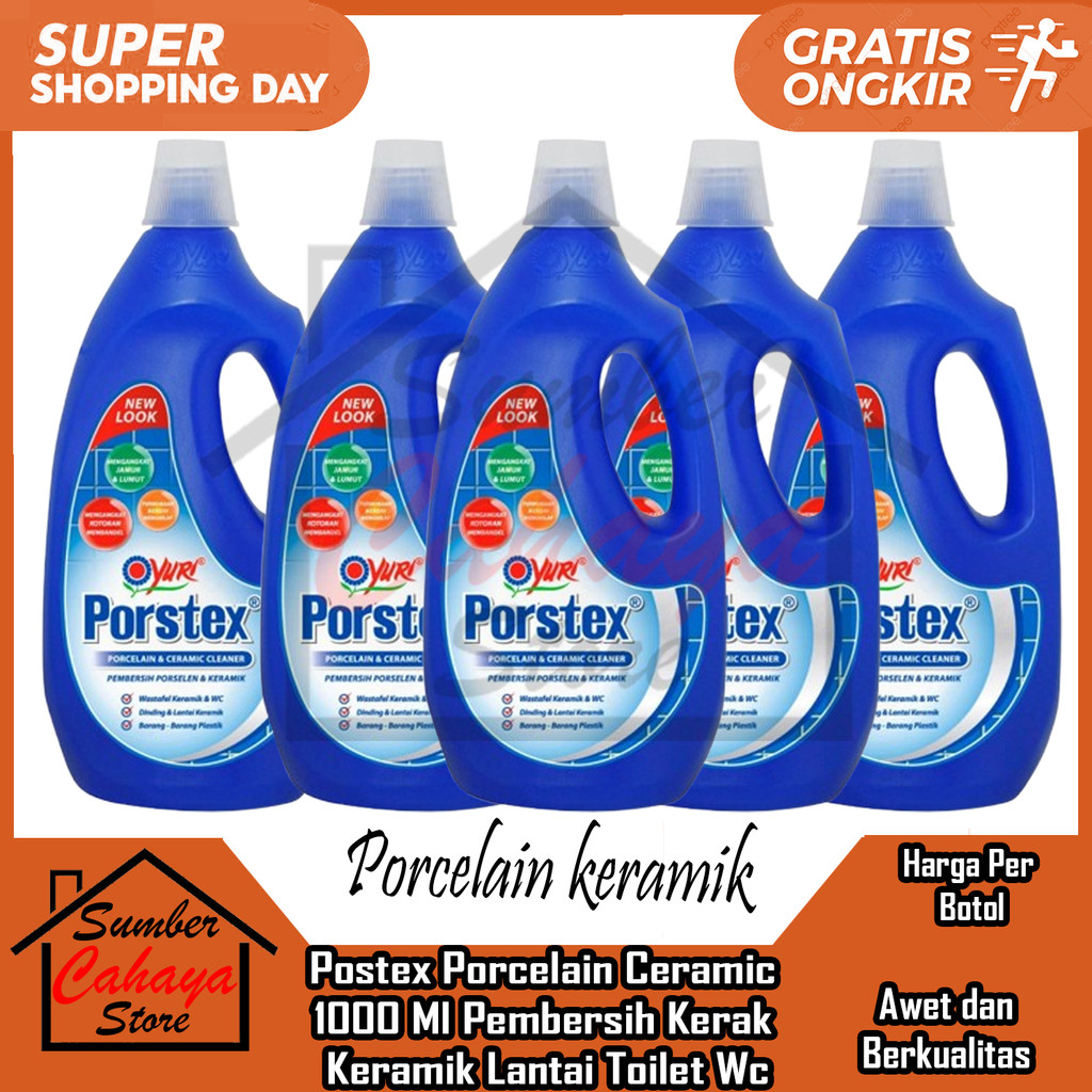 Jual Yuri Porstex 1000 Ml Pembersih Keramik Kerak Lantai Closet Kloset ...
