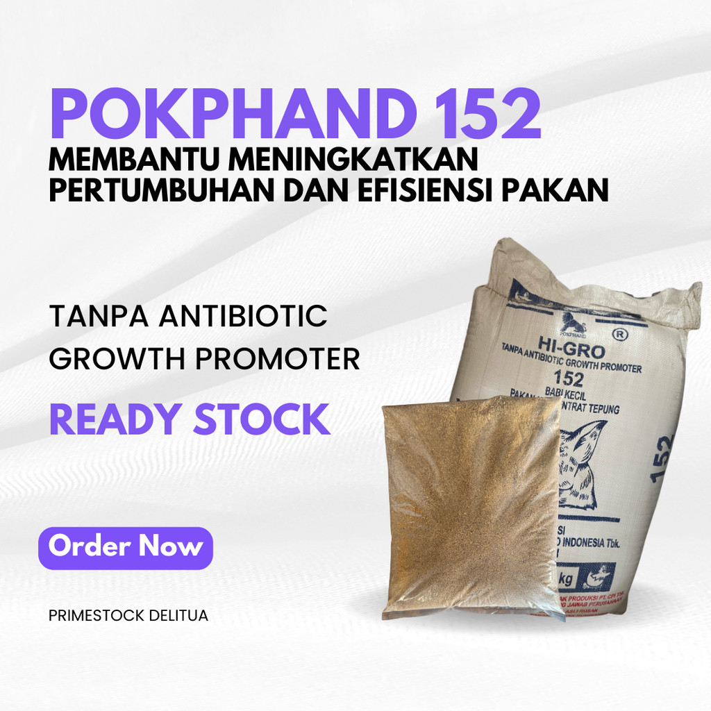 Jual Pakan Konsentrat Babi Pokphand 152 Repack 1 KG – Tanpa Antibiotik ...