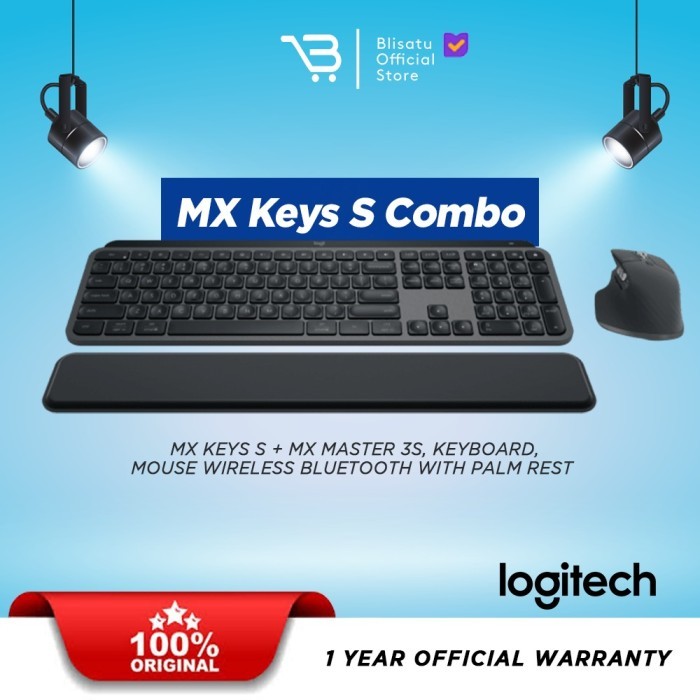 Jual Logitech MX Keys S Combo - MX Keys S + MX Master 3S,Keyboard dan Mouse | Shopee Indonesia