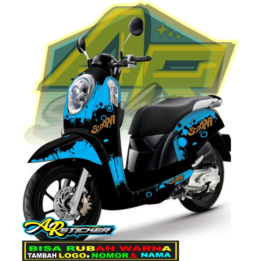 Jual Decal scoopy Decal Scoopy full body Full Blok Decal Scopy Dekal ...