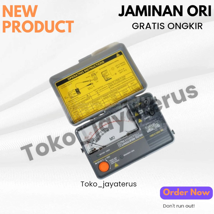 Jual Kyoritsu 3166 Analog Insulation Tester Megger original | Shopee ...