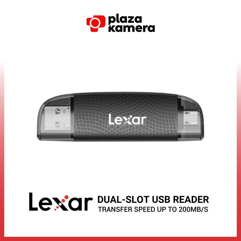 Jual Lexar Dual Slot Card Reader USB A/C LRW310X-BNBNG | Shopee Indonesia