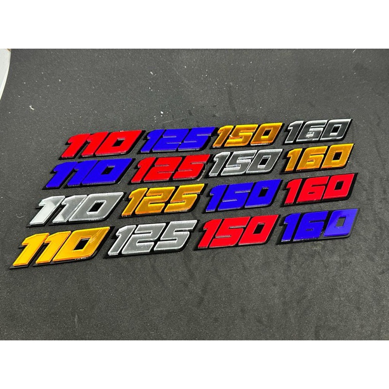 Jual logo emblem cc motor full aklirik 110/125/150/160 universal ukuran ...