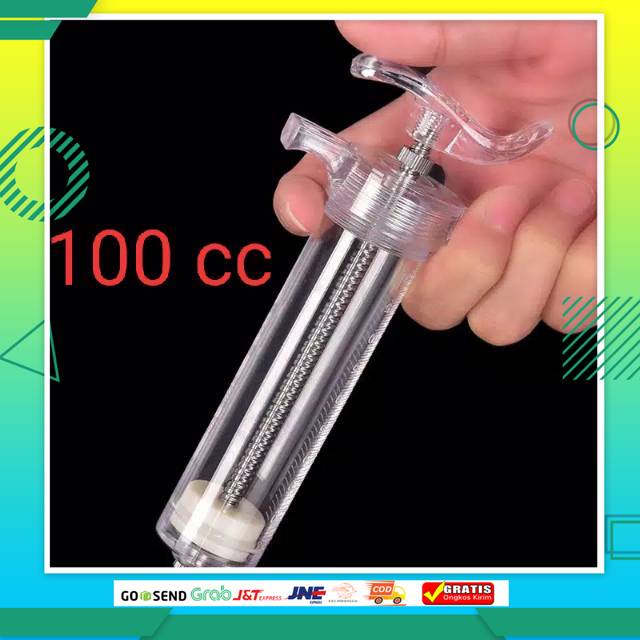 Jual Spuit syringe 100 ml tabung suntikan Tpx turbo Anti macet akrilik ...