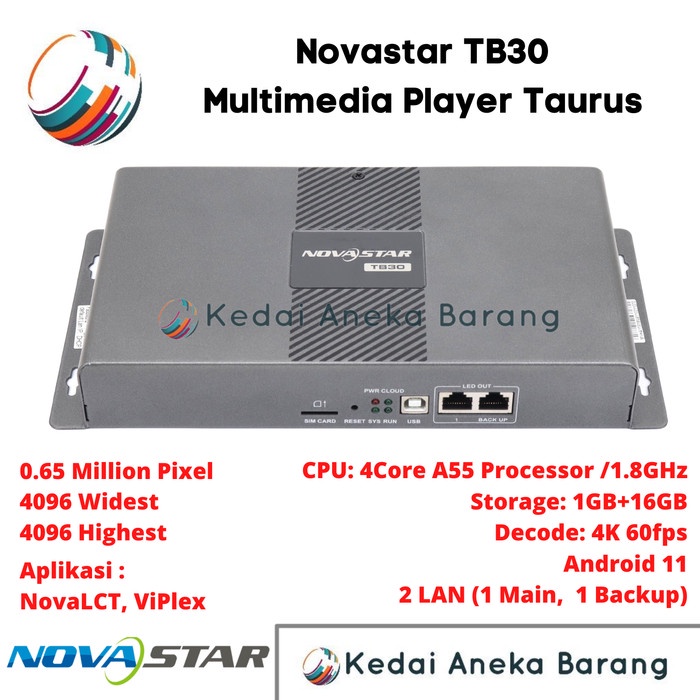 Jual Novastar Taurus TB30 TB3 Multimedia Player LED Videotron ...