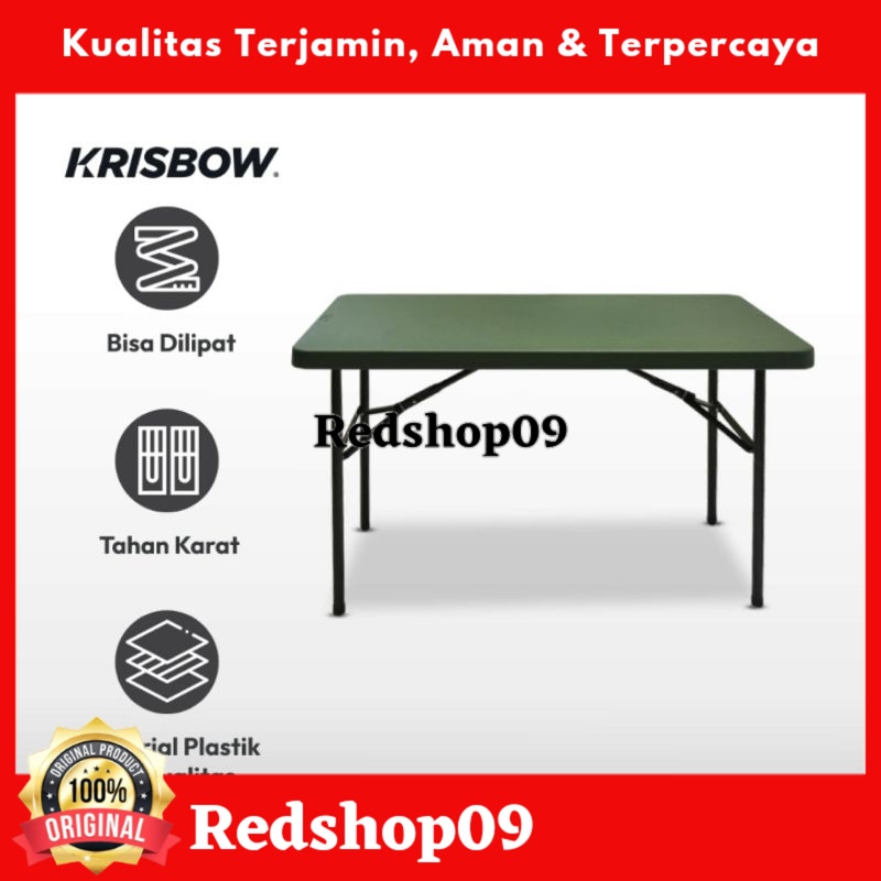 Jual Krisbow Meja Lipat 122 Cm/Meja Lipat/meja outdoor/meja indoor ...