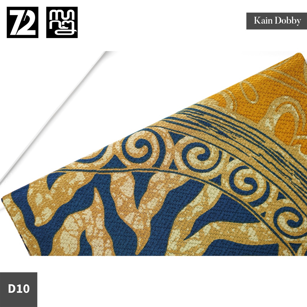 Jual KAIN BATIK PREMIUM Bahan Dobby Motif Loreng Naru Warna Kuning Biru ...