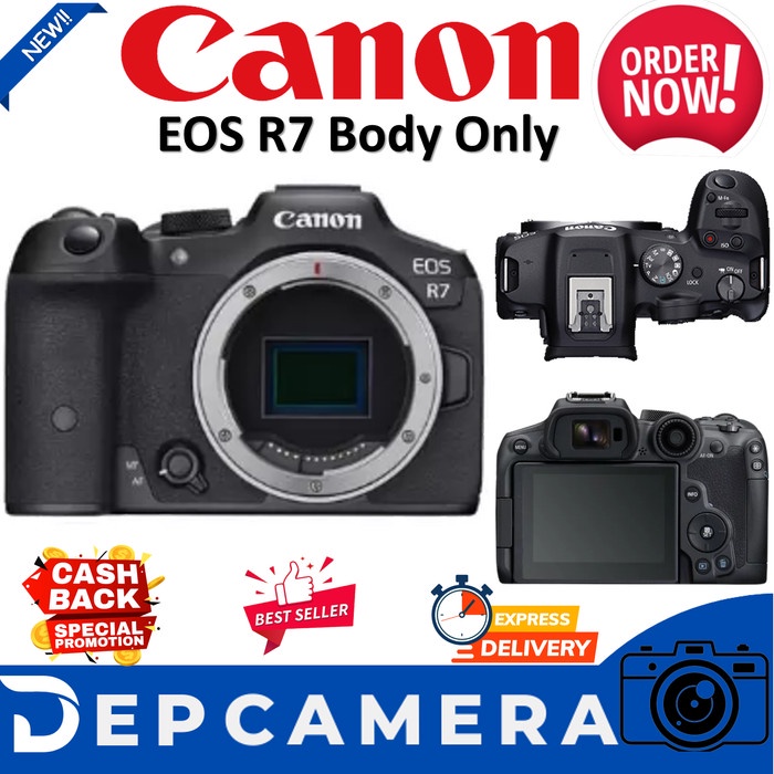 Jual Canon EOS R7 Body Only Mirrorless Camera EOS R7 GARANSI RESMI ...