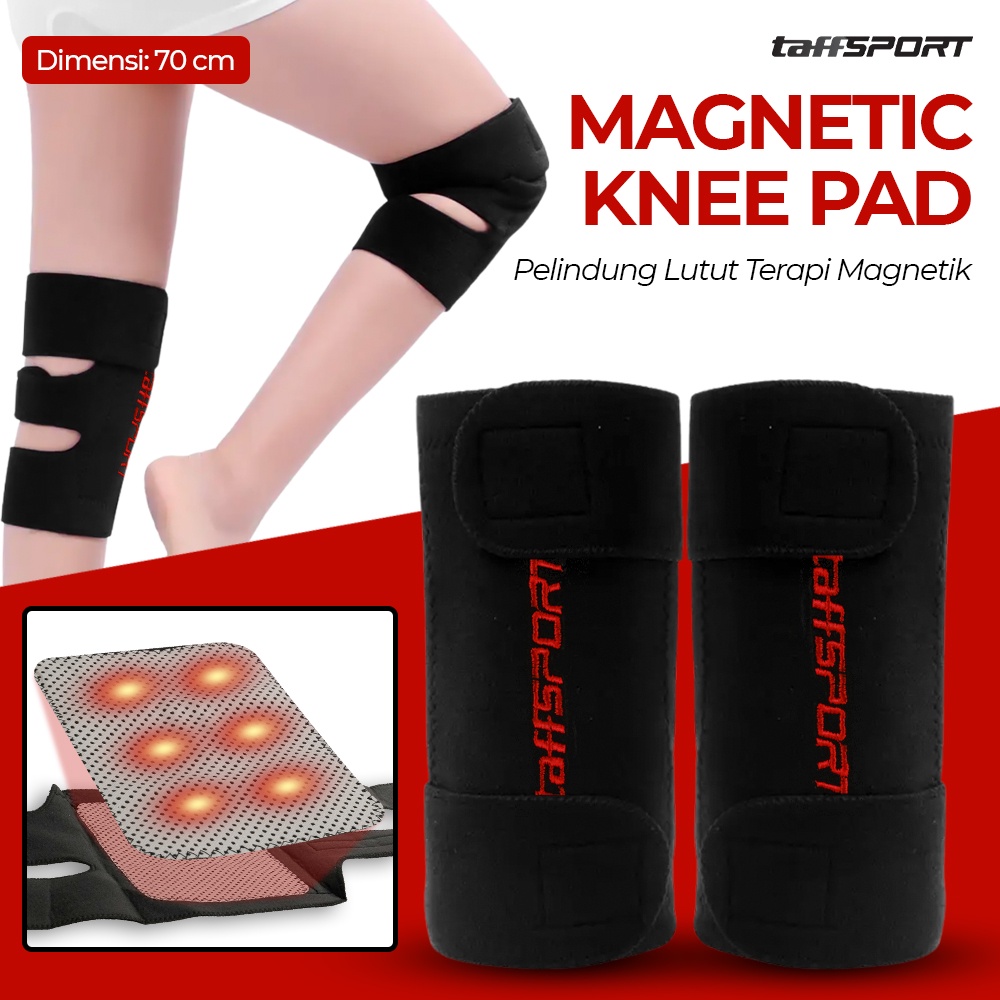 Jual Alat Pelindung Lutut Dan Terapi Magnetik Knee Pad 70 cm - Black ...