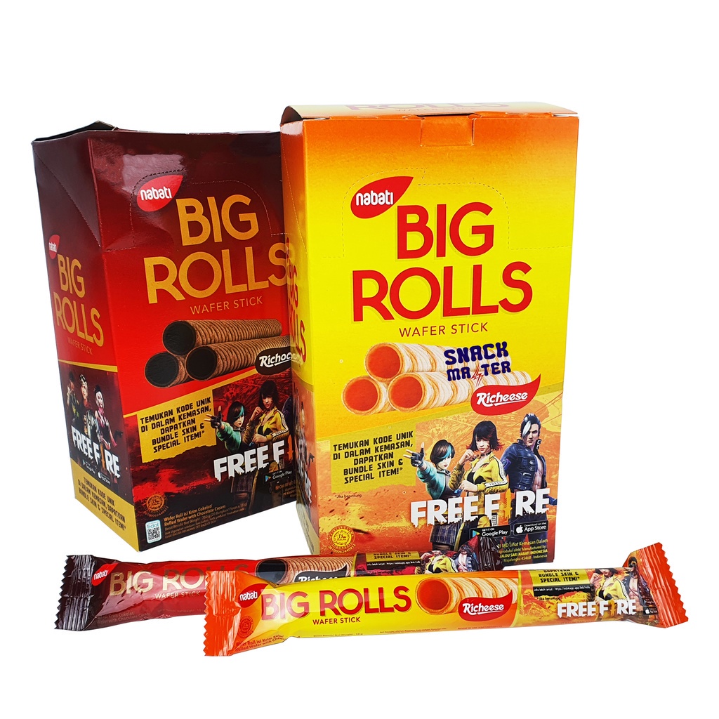 Jual Nabati Big Rolls Chocolate BOX - Netto 20 bks x 18 gr. | Shopee ...