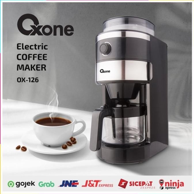 Jual OXONE OX-126 Electric Coffee Maker 6 alat penyeduh pembuat kopi OX126 | Shopee Indonesia