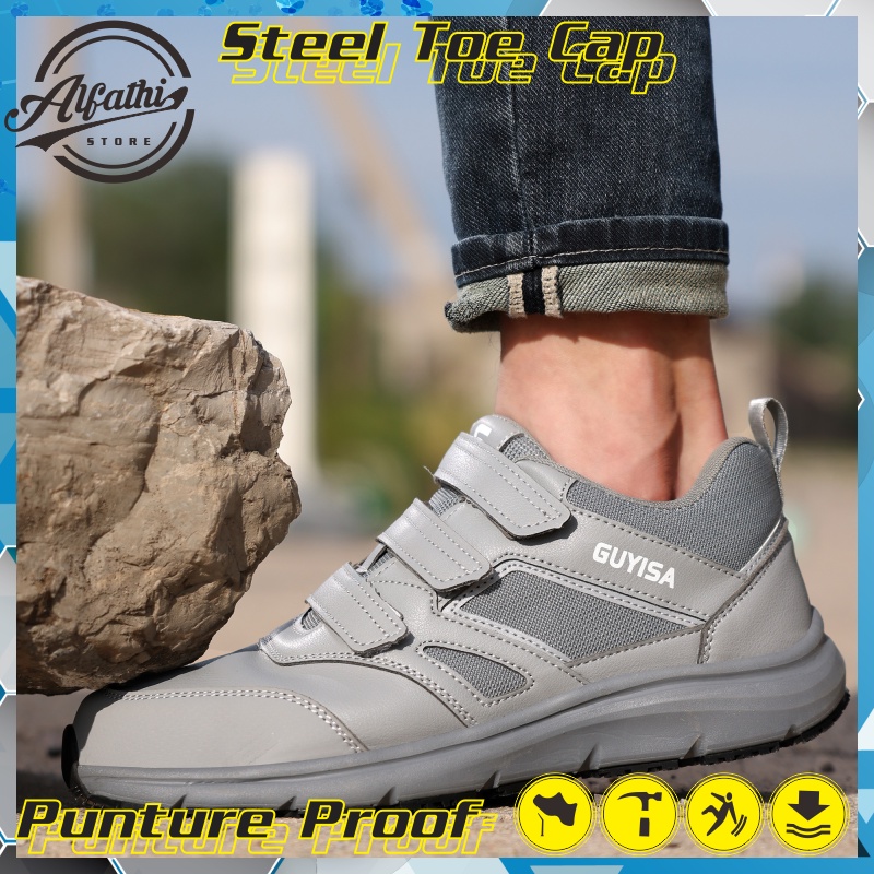Jual [Promo] Sepatu Safety Sport Alfathi New Original By Guyisa Grey ...