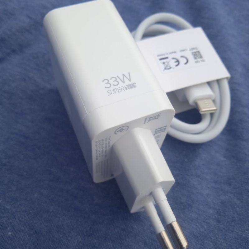 Jual Charger Casan Cas Oppo Original Type C 33W Super Vooc Oppo Reno 6 ...