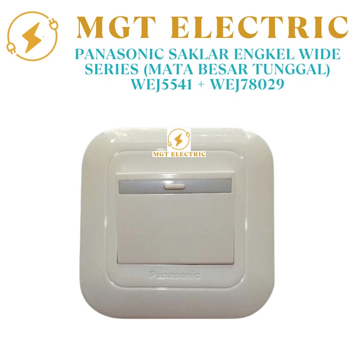 Jual PANASONIC SAKLAR ENGKEL TUNGGAL (MATA BESAR) WEJ5541 + WEJ78029 ...