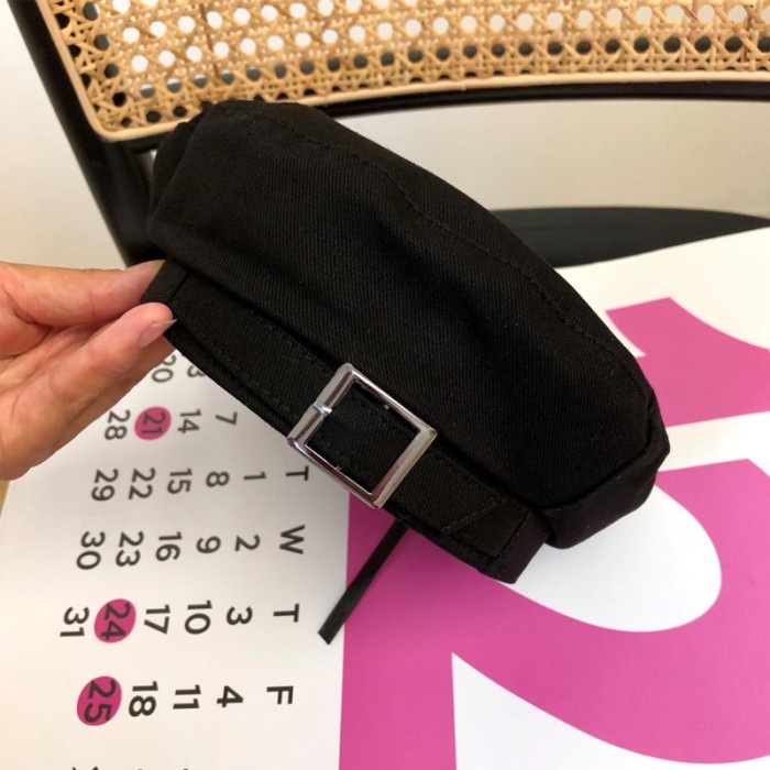 Jual [SO59] TBGE topi beret gesper kanvas kain painter hat korea jepang ...