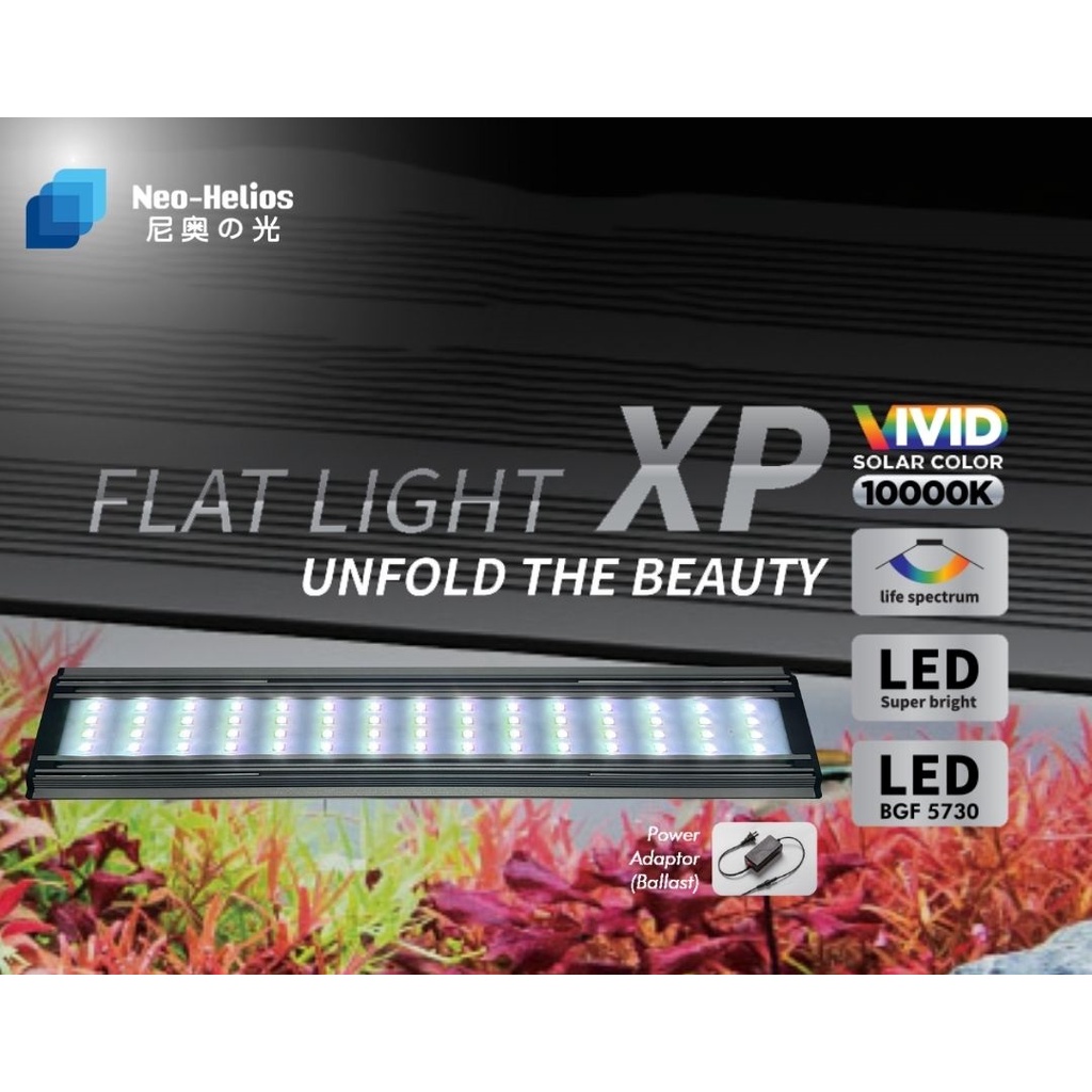 Jual Lampu Aquarium Aquascape Neo Helios Solar Color Aluminium XP 900/ ...