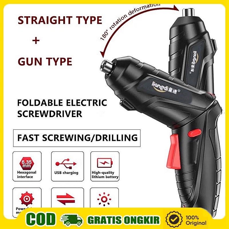 Jual Bor Mini / 4 PCS Mesin Bor Cordless Mini Screwdriver bor listrik ...