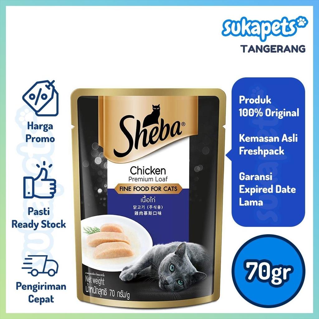 Jual Sheba Pouch Chicken Makanan Makanan Kucing Basah Wet Food 70gr ...