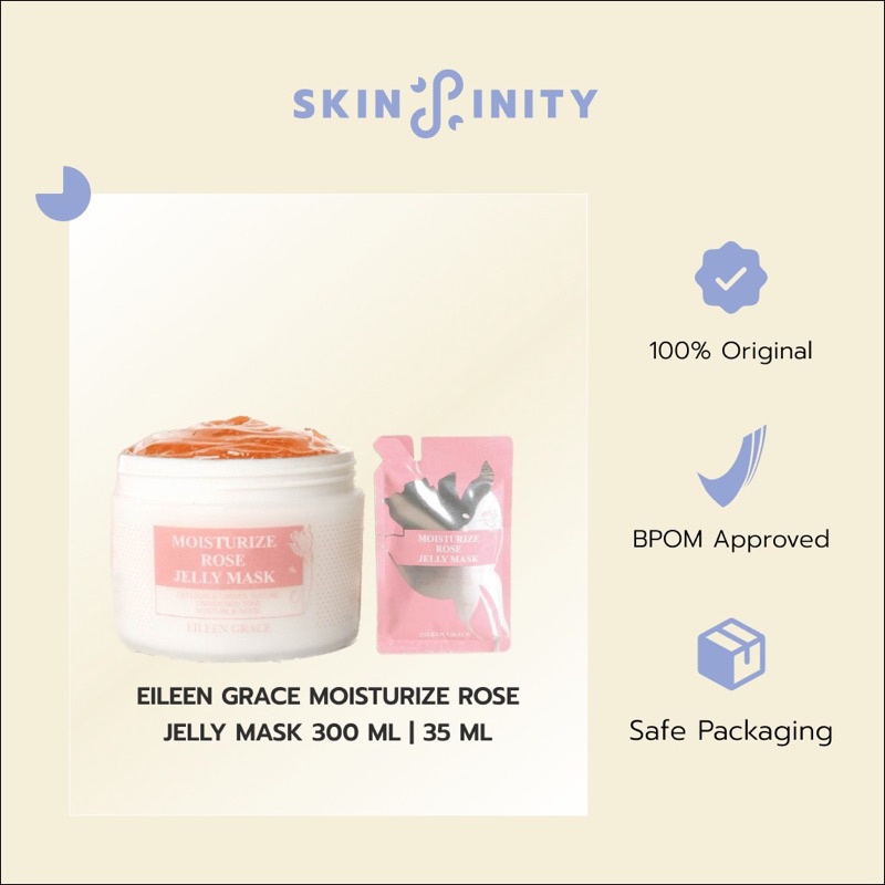 Jual EILEEN GRACE - Moisturize Rose Jelly Mask 300 ML | Sachet 35 ML ...