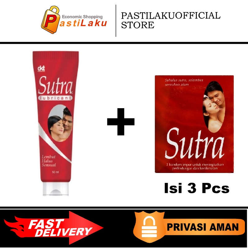 Jual Paket Sutra Lubricant + Kondom Sutra Classic 3 pcs | Shopee Indonesia