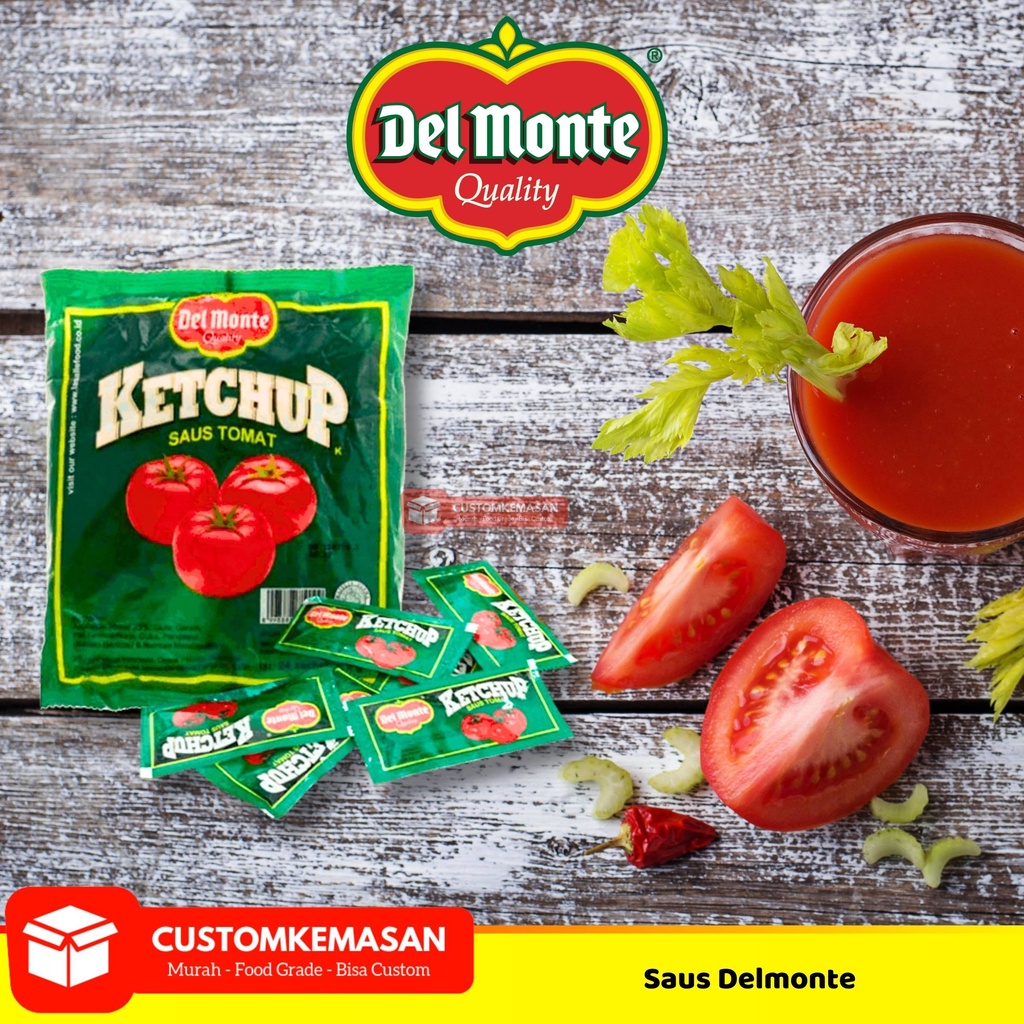 Jual Saus Tomat Delmonte / Saus Tomat Sachet Isi 24 / Saus Tomat Sachet ...