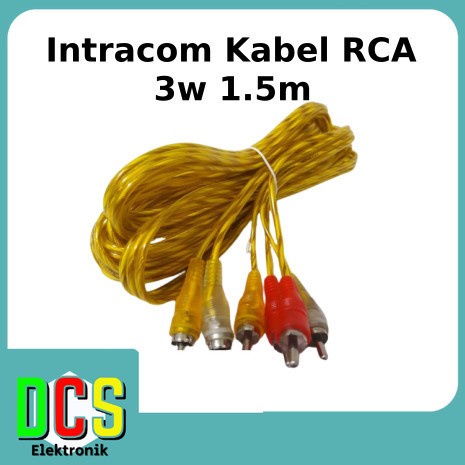 Jual Intracom Kabel Trans RCA 3W ( 1,5m ) | Shopee Indonesia