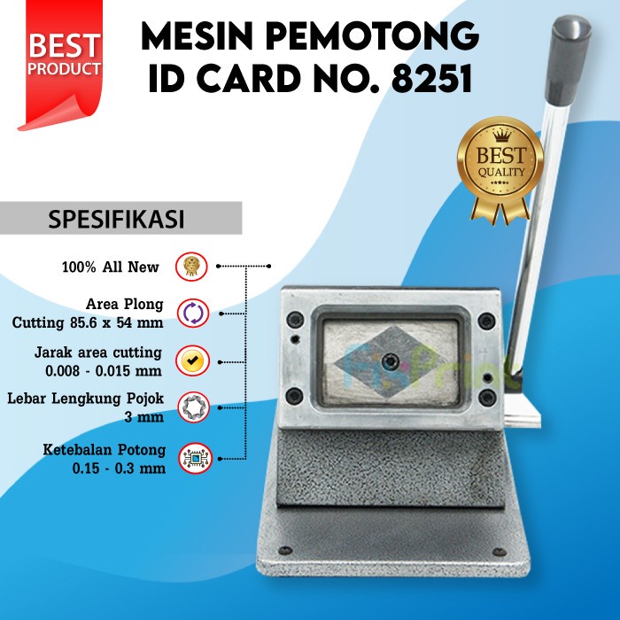 Jual Mesin Plong ID Card / Alat Pemotong Kertas PVC Cutt Cutter No 8251 ...