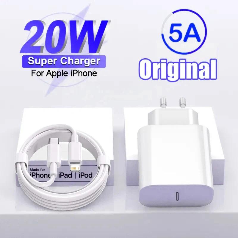 Jual For Apple PD 20W Charger For iPhone 16 15 14 13 12 11 Pro Max 7 ...