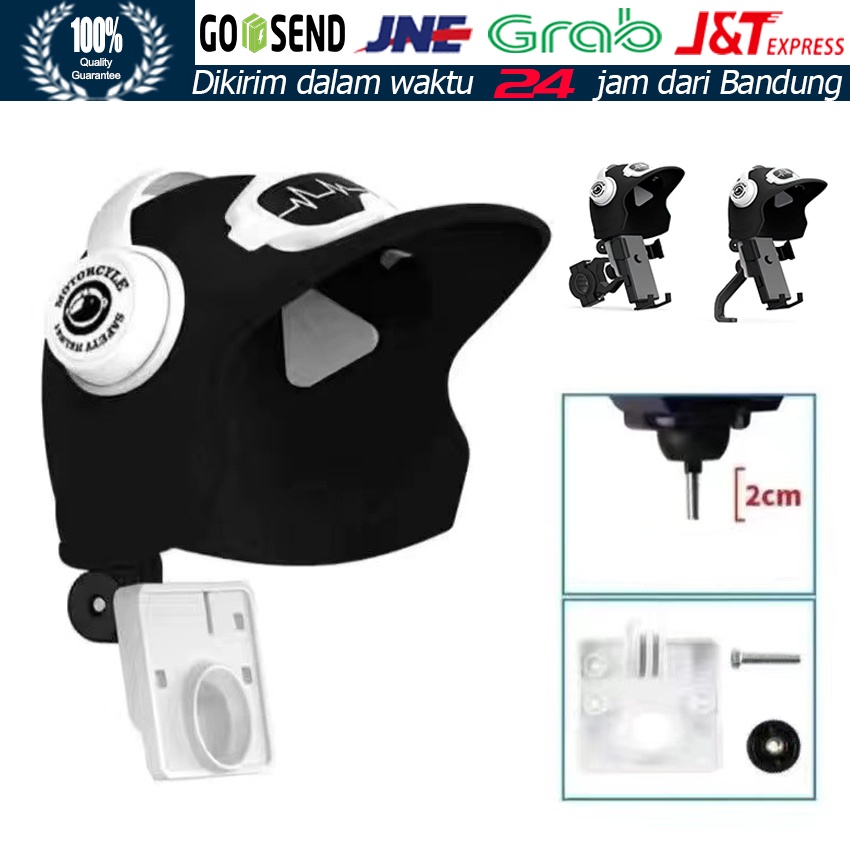 Jual Phone Holder HP Spion Model Topi / Stand Helm / Motor Universal ...
