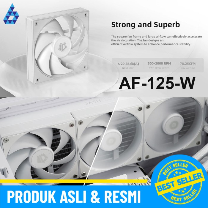 Jual ID-COOLING AF-125-W 120mm White PWM Fan | Shopee Indonesia