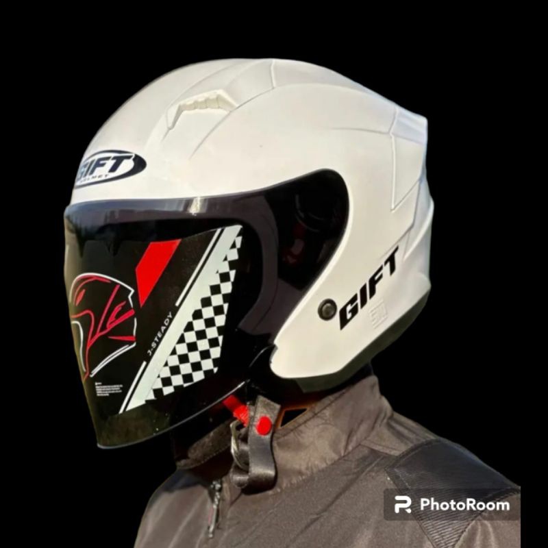 Jual helm gift sargon putih hitam doff giftsargon Termurah Terlaris ...