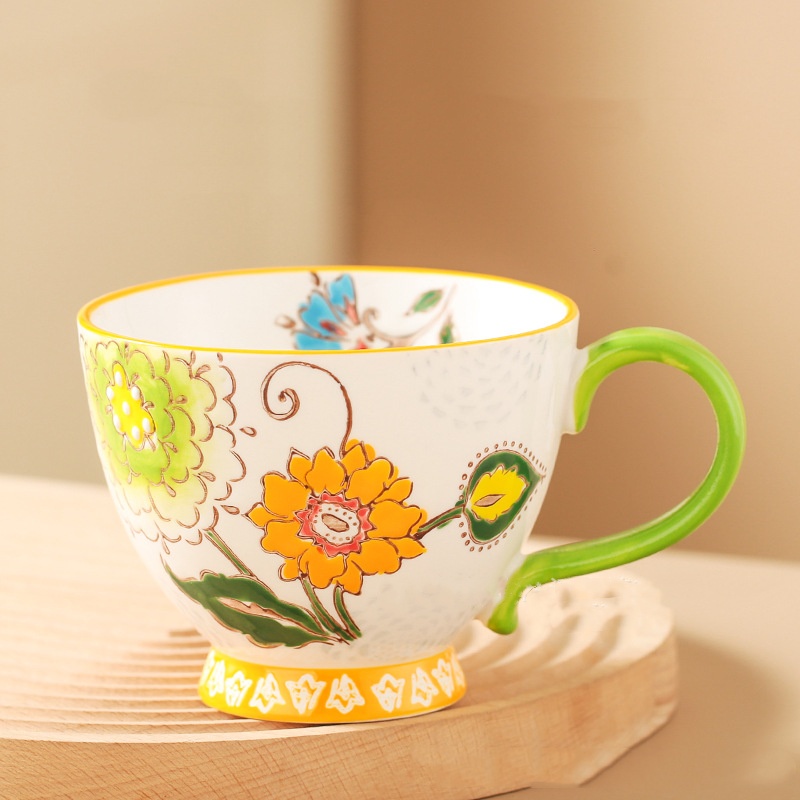 Jual [COD][COD] Mug Keramik Jadul Estetik / Cangkir Keramik Motif ...