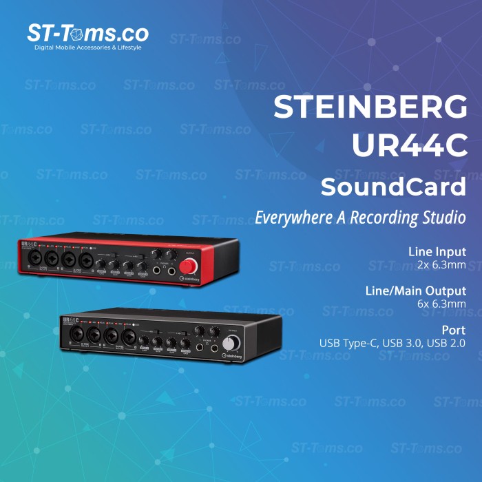 Jual Steinberg UR44C UR44 C UR 44C USB 3 Audio Interface Soundcard | Shopee Indonesia