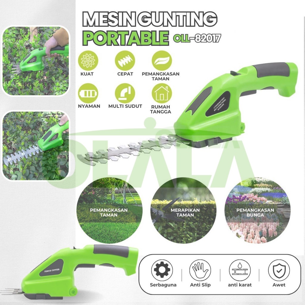 Jual Alat Potong Rumput Elektrik 2 in 1 Mesin Pemotong Rumput Cordless ...