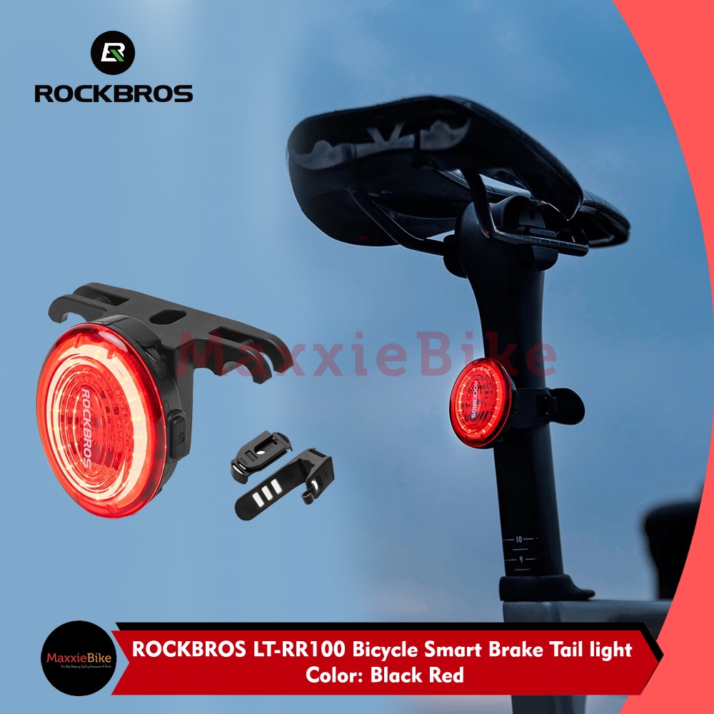 Jual ROCKBROS LT-RR100 Lampu Belakang Sepeda Bicycle Smart Brake Sensor ...
