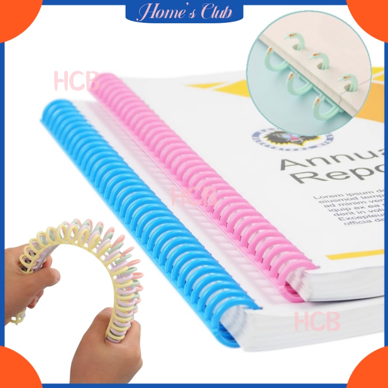 Jual HCB Diy Ring Binding Binder Loose Leaf 30 Lubang / Spiral Ring ...